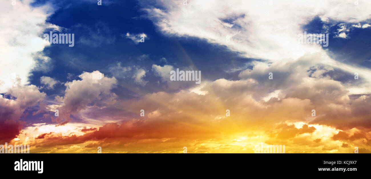Colorful sky and clouds Stock Photo - Alamy