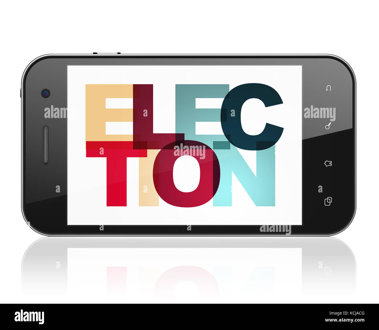 Politics concept: Smartphone with Election on display Stock Photo - Alamy