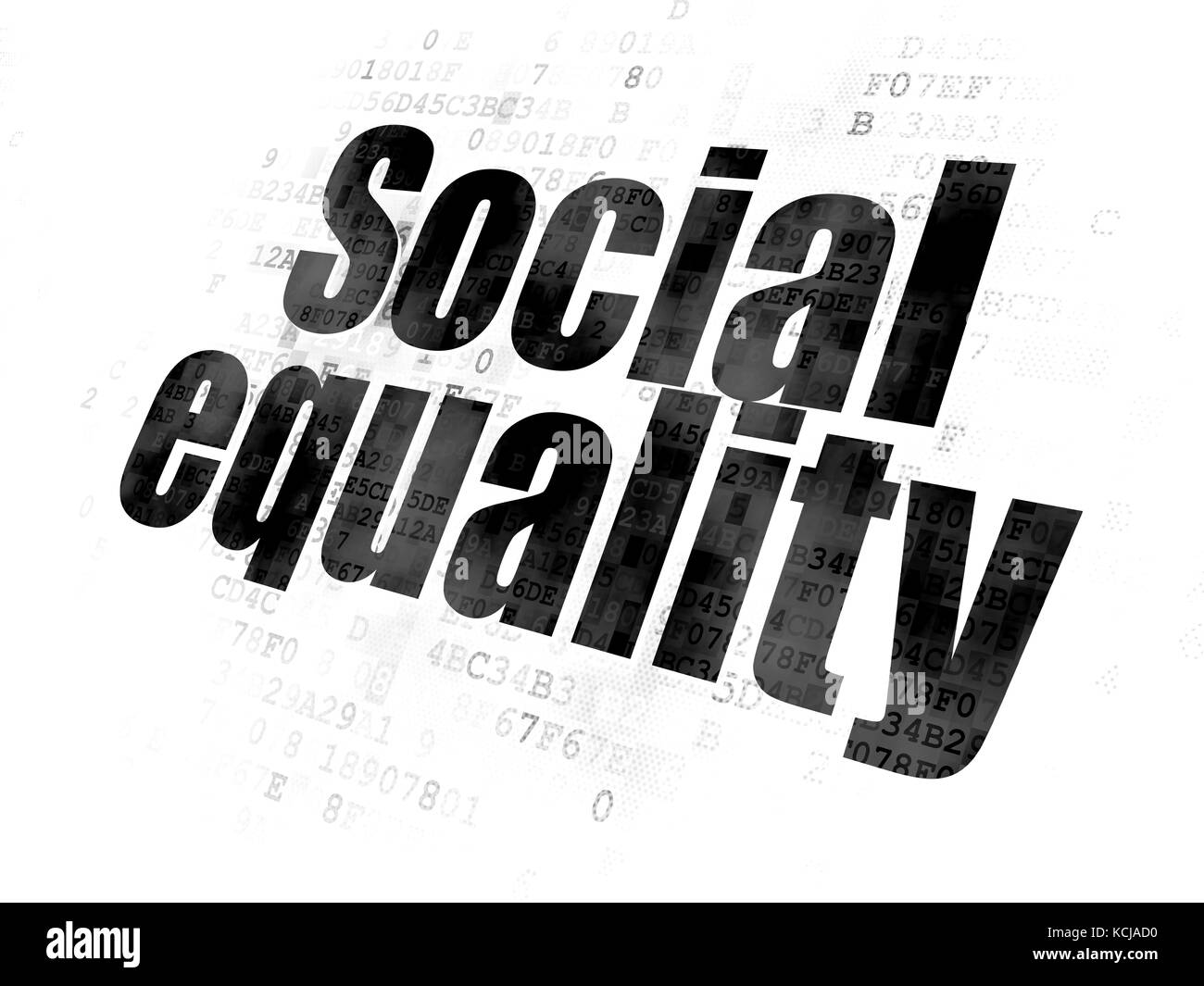Politics concept: Social Equality on Digital background Stock Photo - Alamy