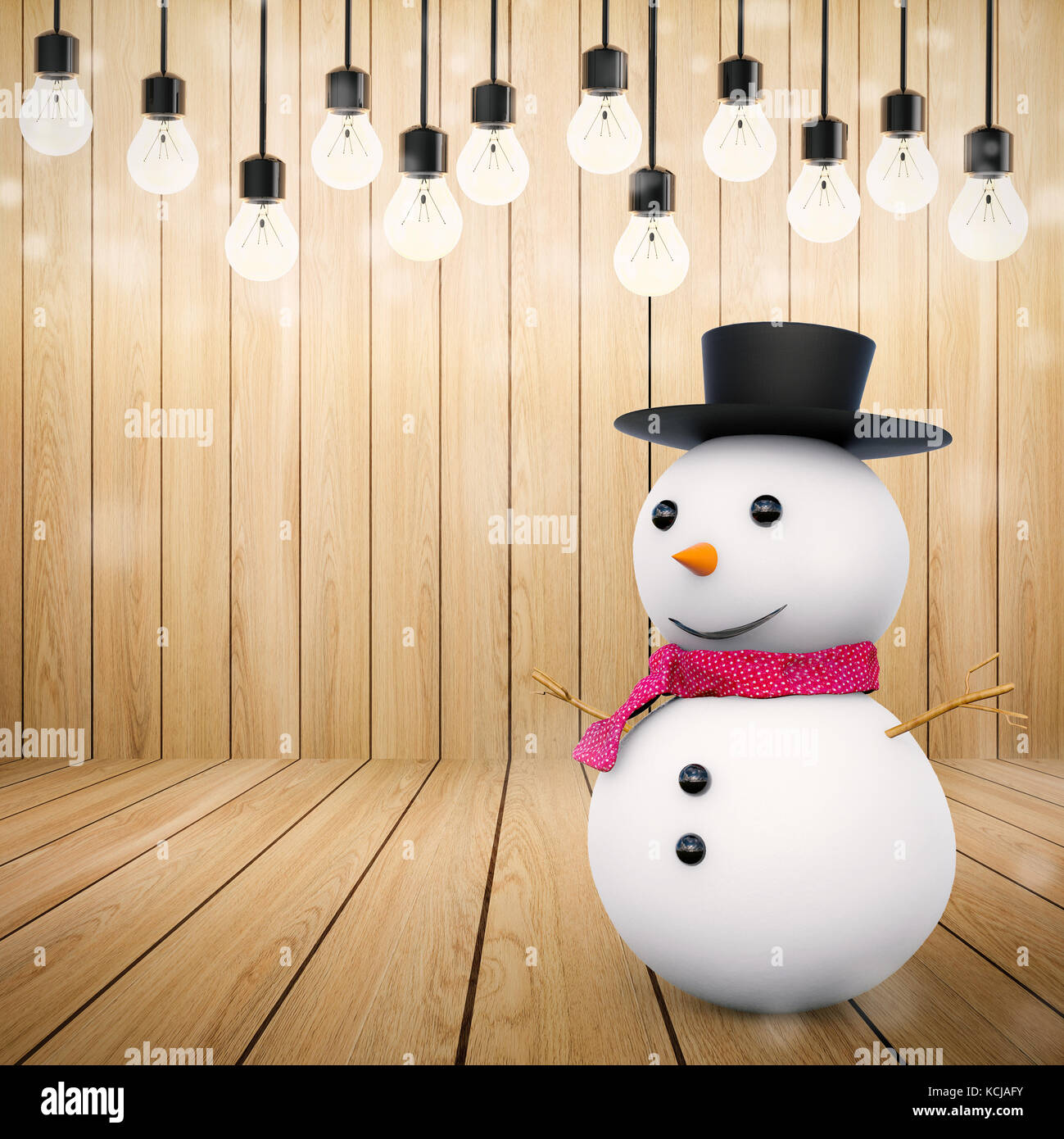 3d rendering smiling snowman Stock Photo - Alamy