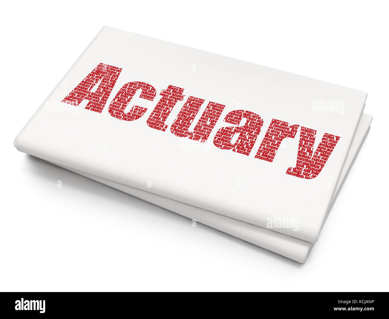 Insurance concept: Actuary on Blank Newspaper background Stock Photo ...