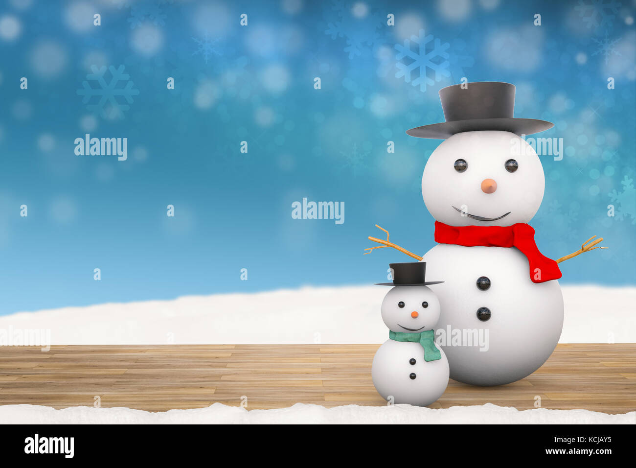 3d rendering smiling snowman Stock Photo - Alamy
