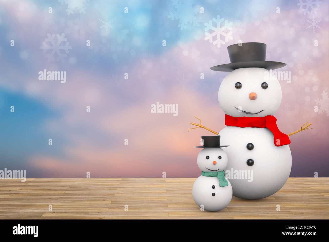 3d rendering smiling snowman Stock Photo - Alamy