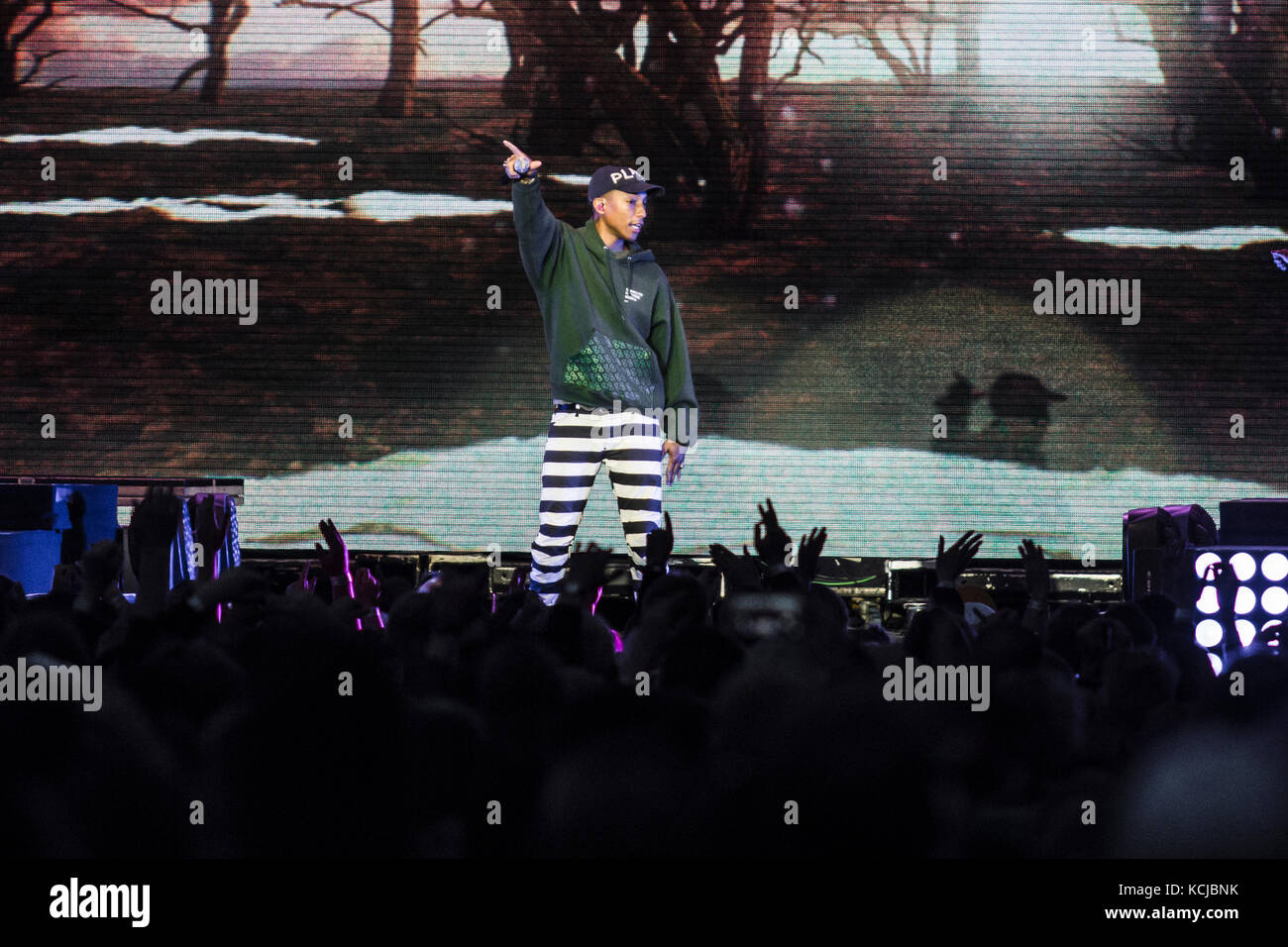 Pharrell Williams, the American singer, rapper and records producer ...