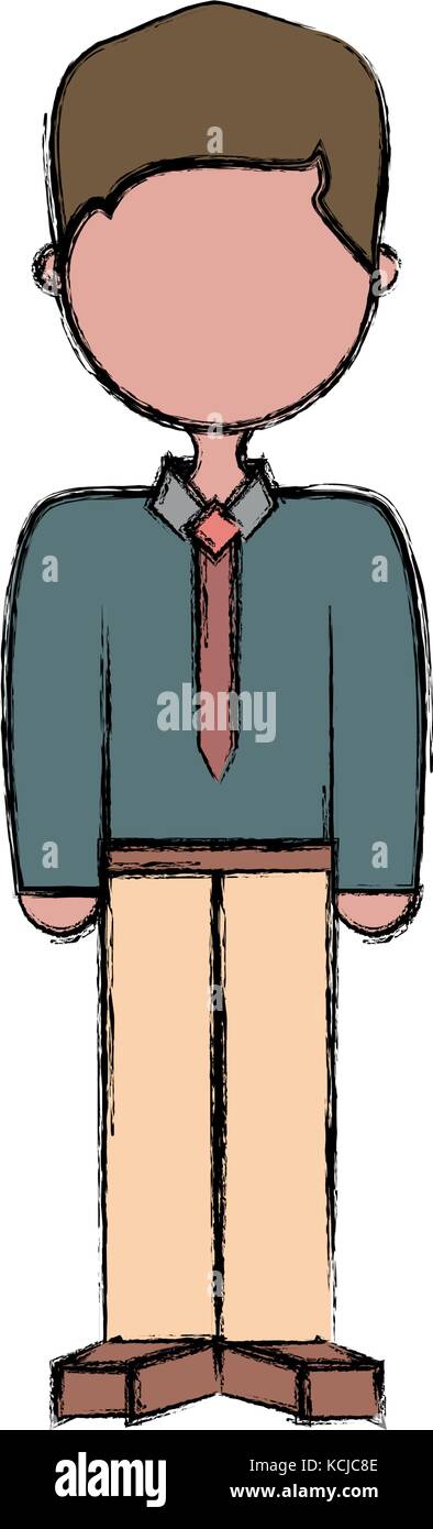 colorful man over white background vector illustration Stock Vector ...