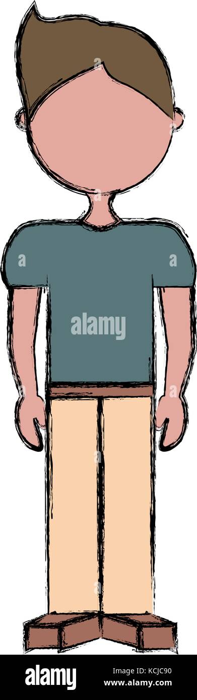 colorful man over white background vector illustration Stock Vector ...