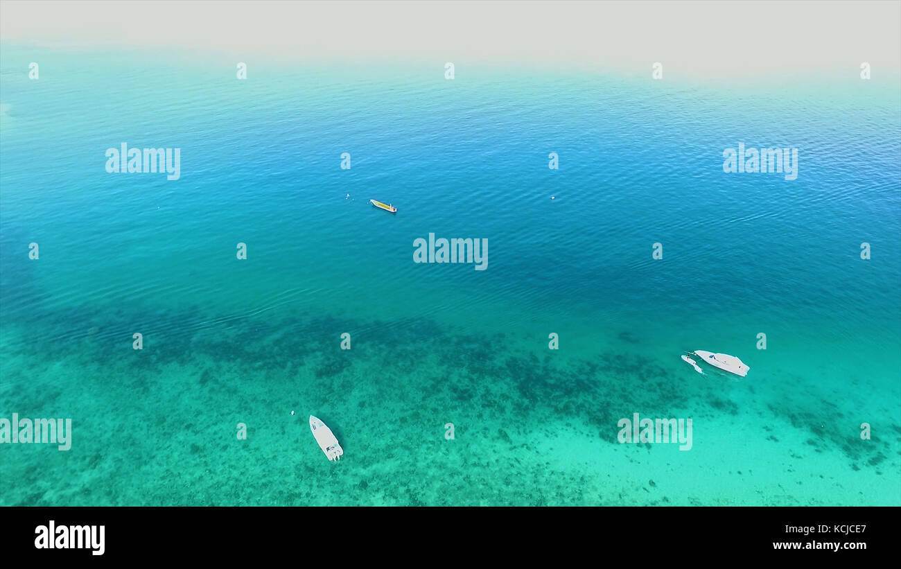 Aerial drone photo of iconic tropical turquoise water Pileh Lagoon ...