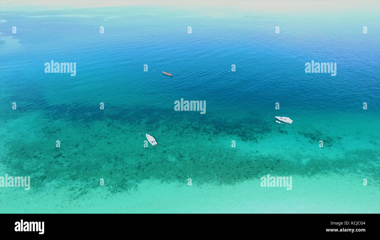 Aerial drone photo of iconic tropical turquoise water Pileh Lagoon ...