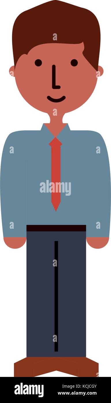 colorful man over white background vector illustration Stock Vector ...