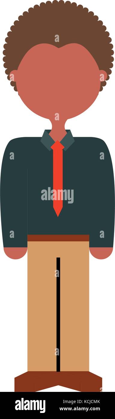 colorful man over white background vector illustration Stock Vector ...