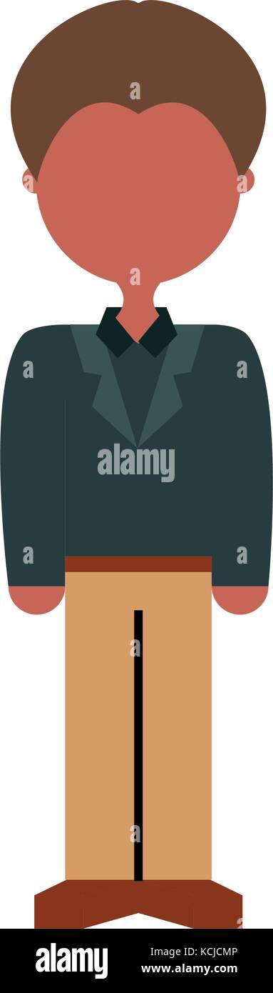 colorful man over white background vector illustration Stock Vector ...