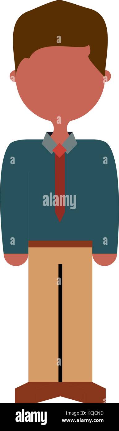 colorful man over white background vector illustration Stock Vector ...