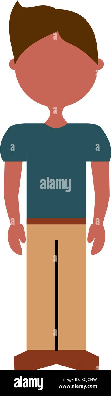 colorful man over white background vector illustration Stock Vector ...