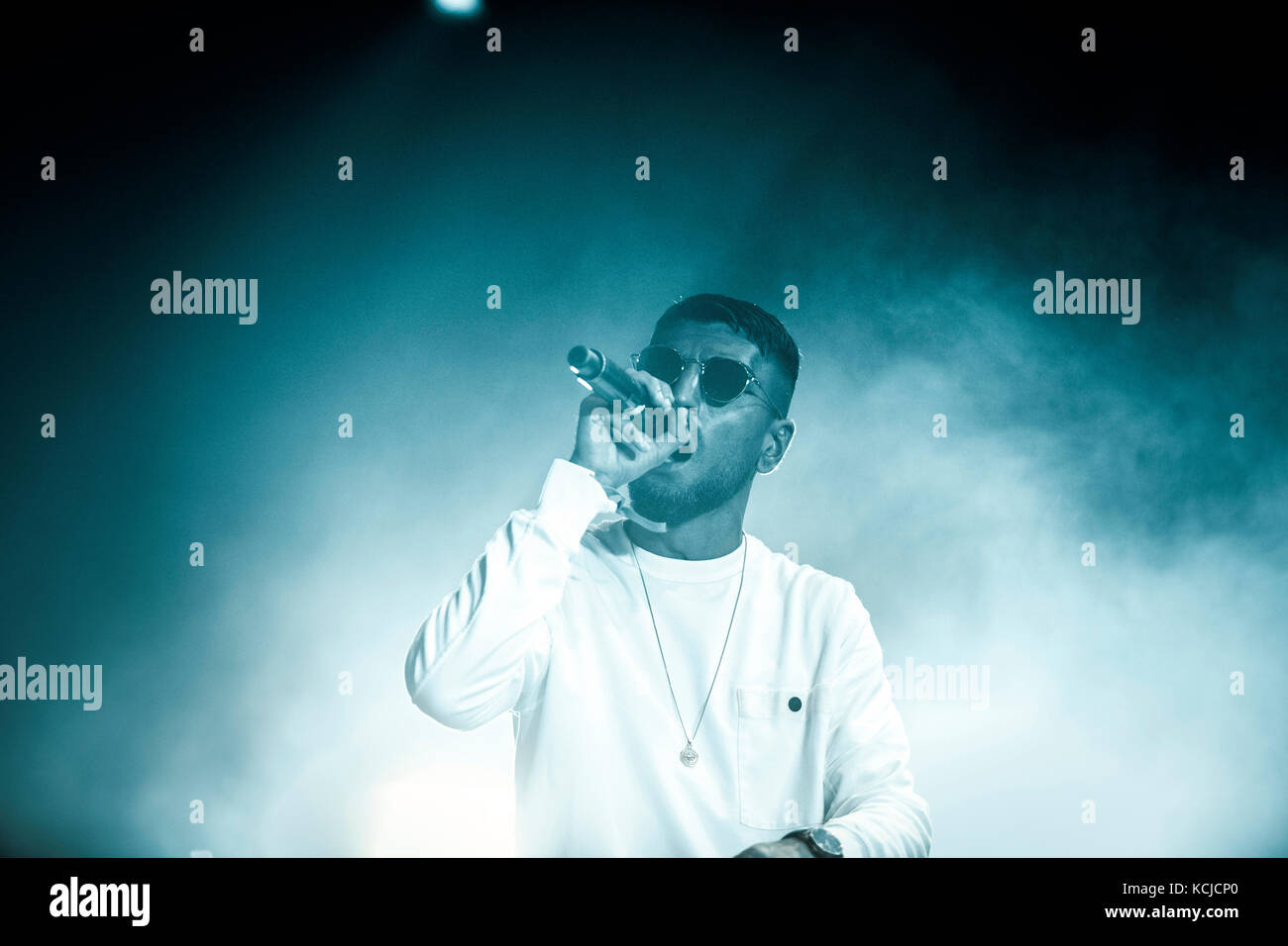 The Danish rapper Sivas (Stylized S!vas) performs a live concert at the ...