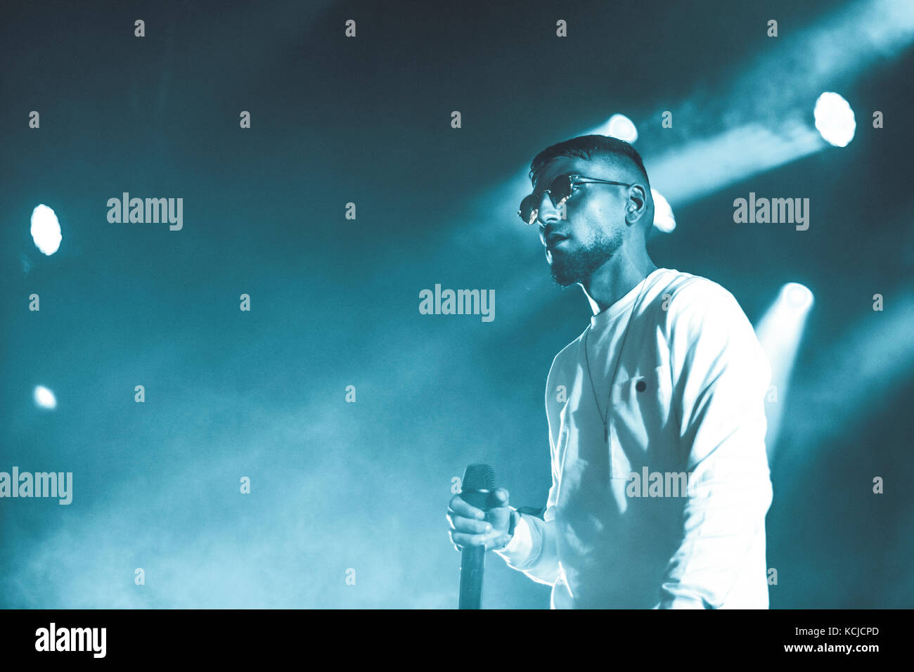 The Danish rapper Sivas (Stylized S!vas) performs a live concert at the ...
