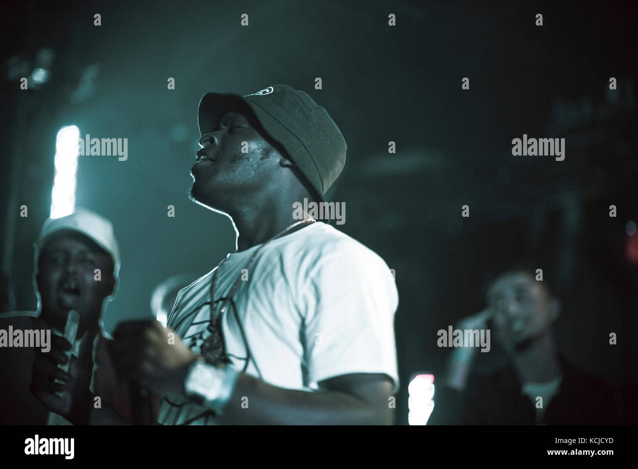 The British rapper and lyricist Sneakbo performs a live concert at ...