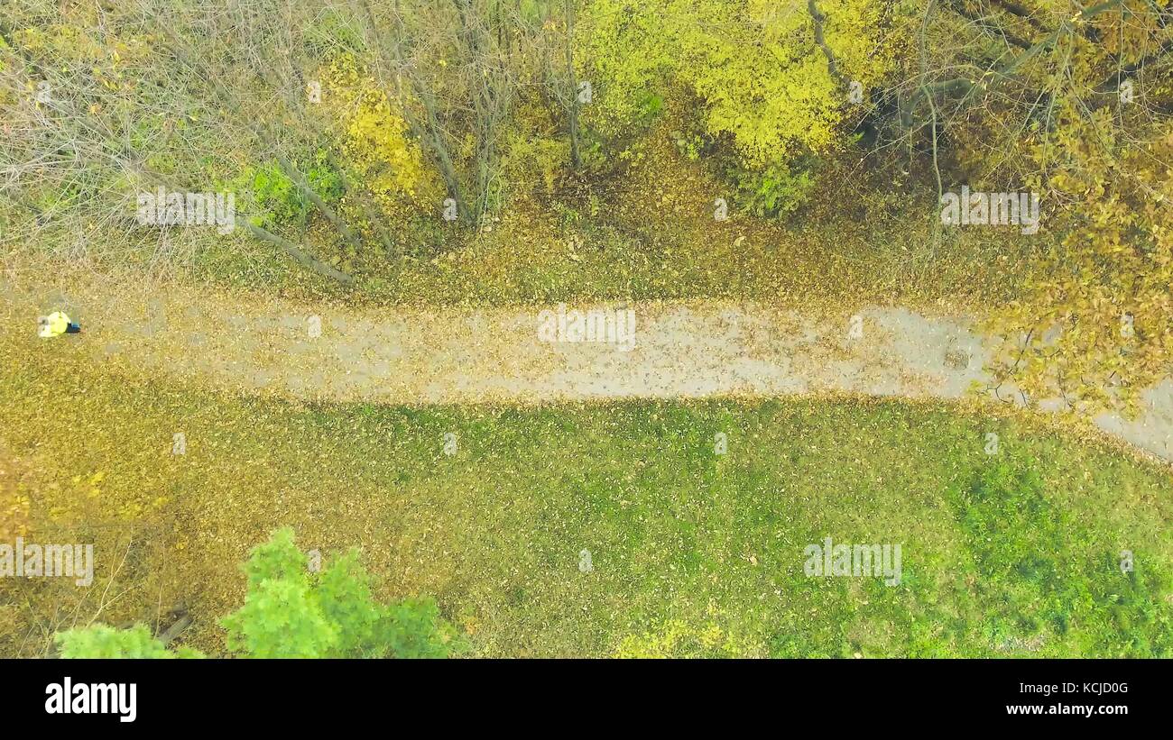 Aerial view fit man running hi-res stock photography and images - Alamy