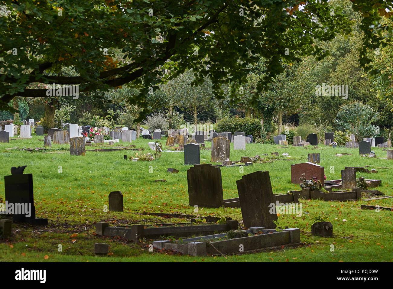 Cemetery Bedford Park Stock Photo - Alamy
