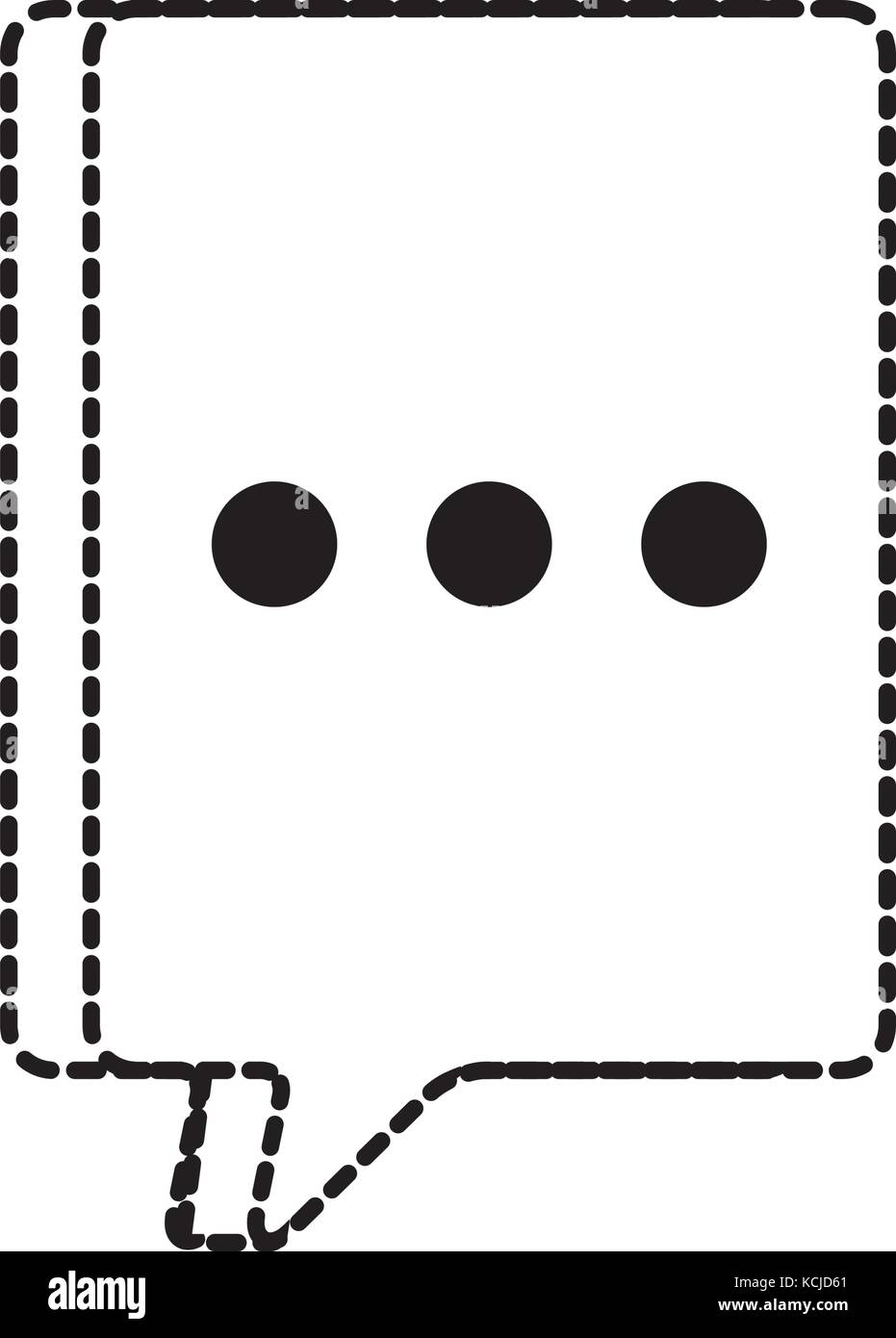 flat line uncolored chat bubbles over white background vector ...