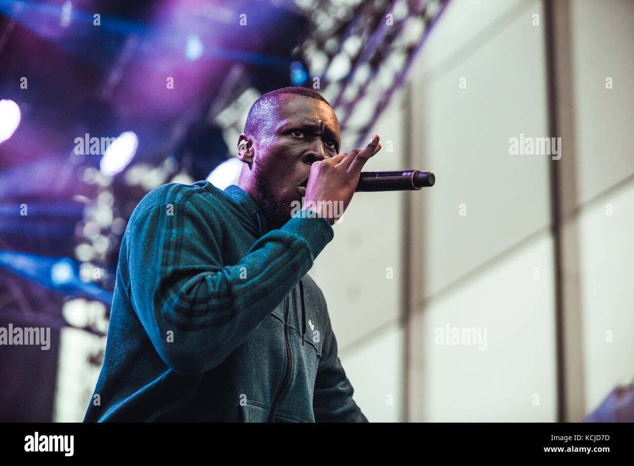 The English grime rapper Stormzy performs a live concert at the Danish ...