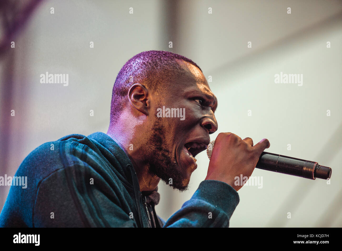 The English grime rapper Stormzy performs a live concert at the Danish ...