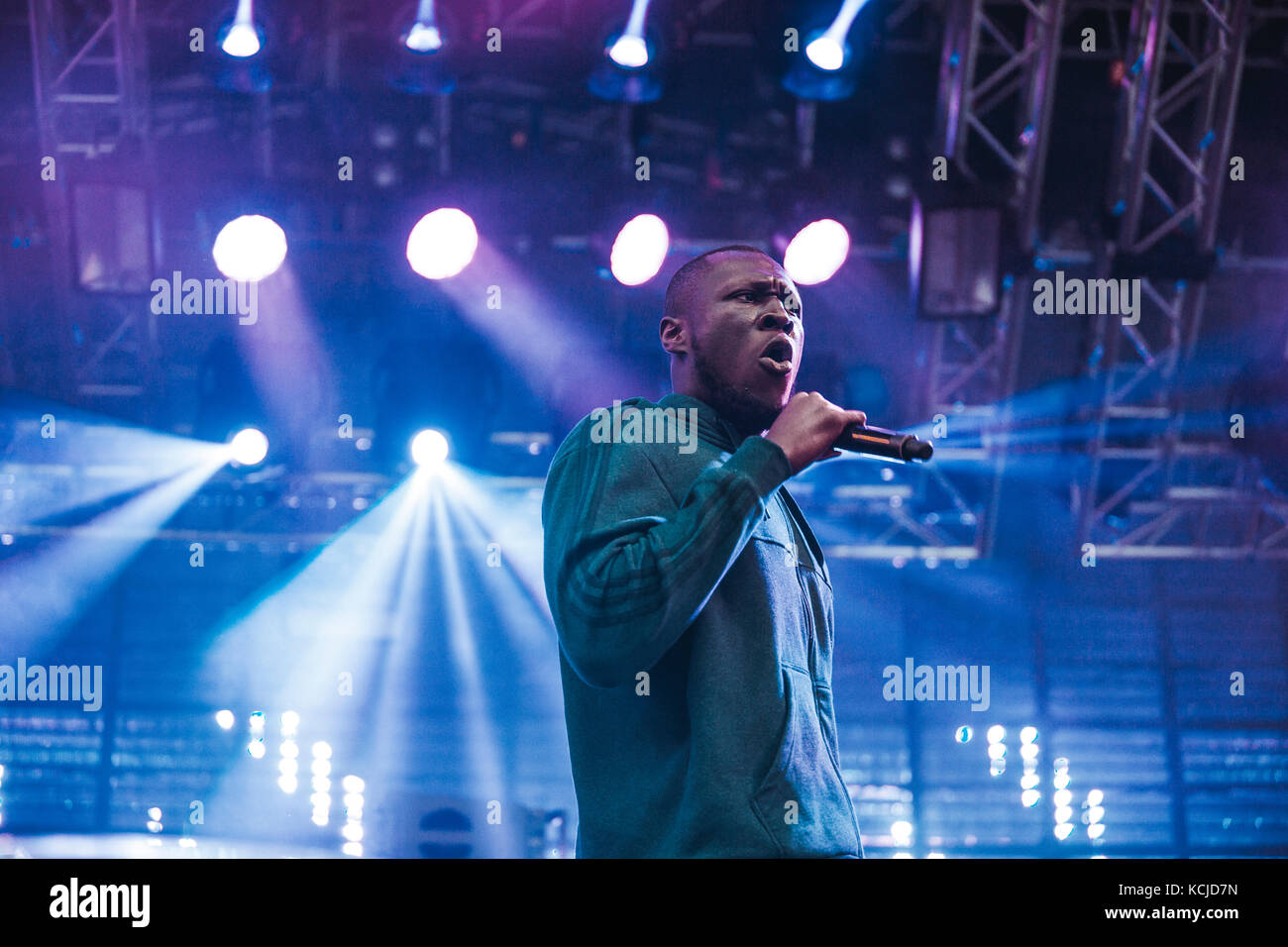 The English grime rapper Stormzy performs a live concert at the Danish ...