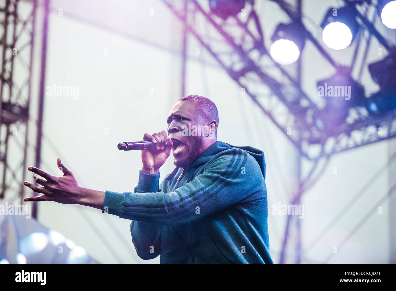The English grime rapper Stormzy performs a live concert at the Danish ...