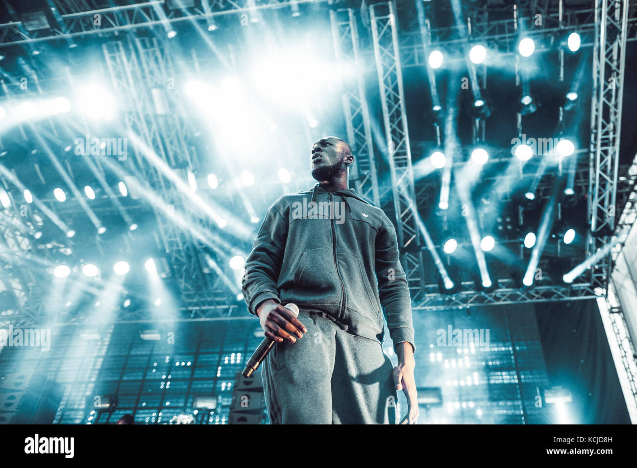The English grime rapper Stormzy performs a live concert at the Danish ...