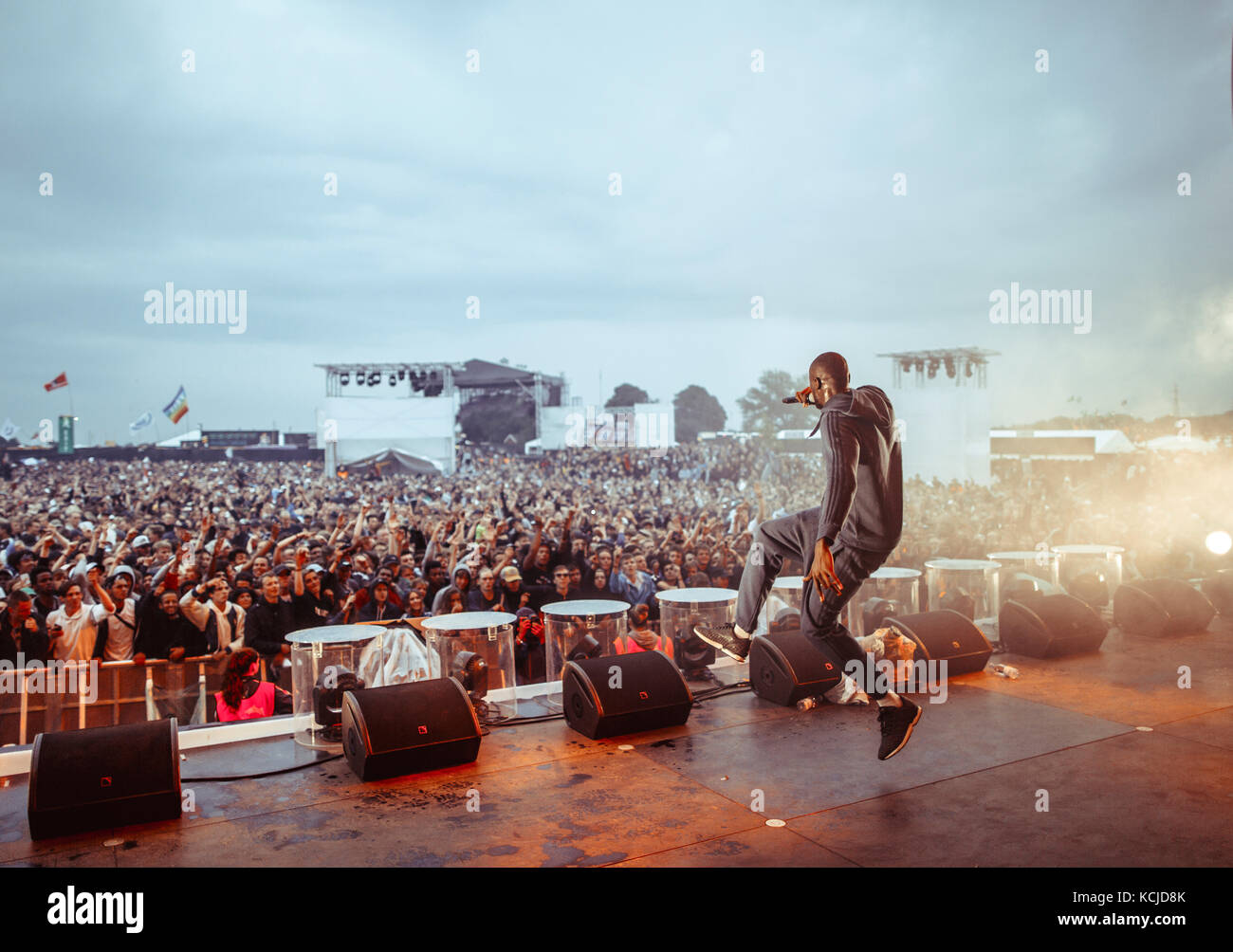 The English grime rapper Stormzy performs a live concert at the Danish ...