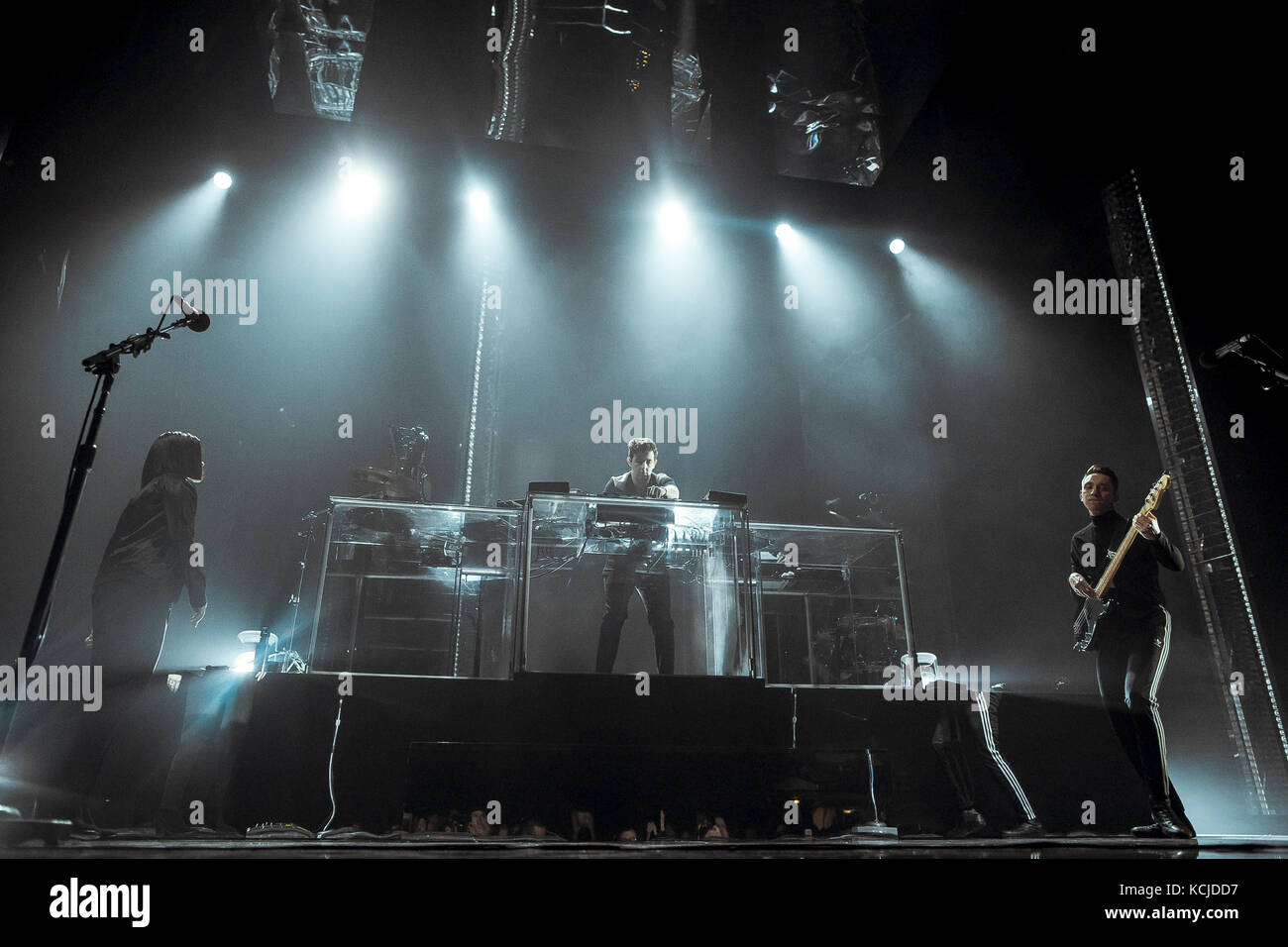 The English indie electronica band The xx performs a live concert at ...