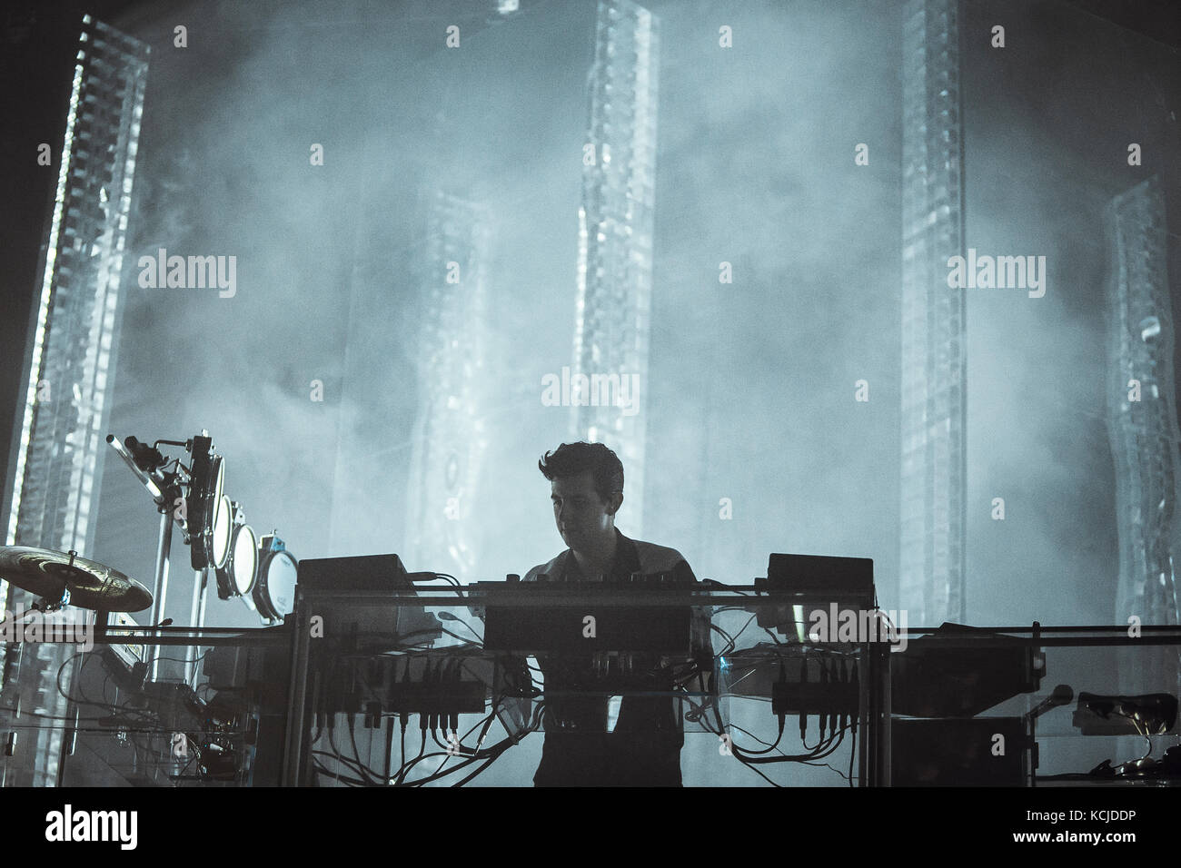 The English indie electronica band The xx performs a live concert at ...