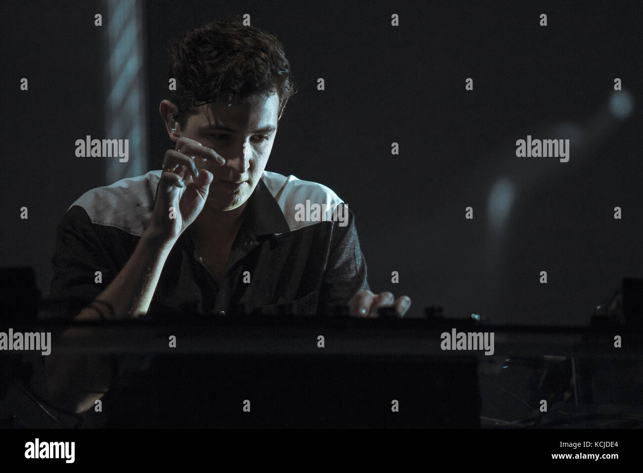 The English indie electronica band The xx performs a live concert at ...