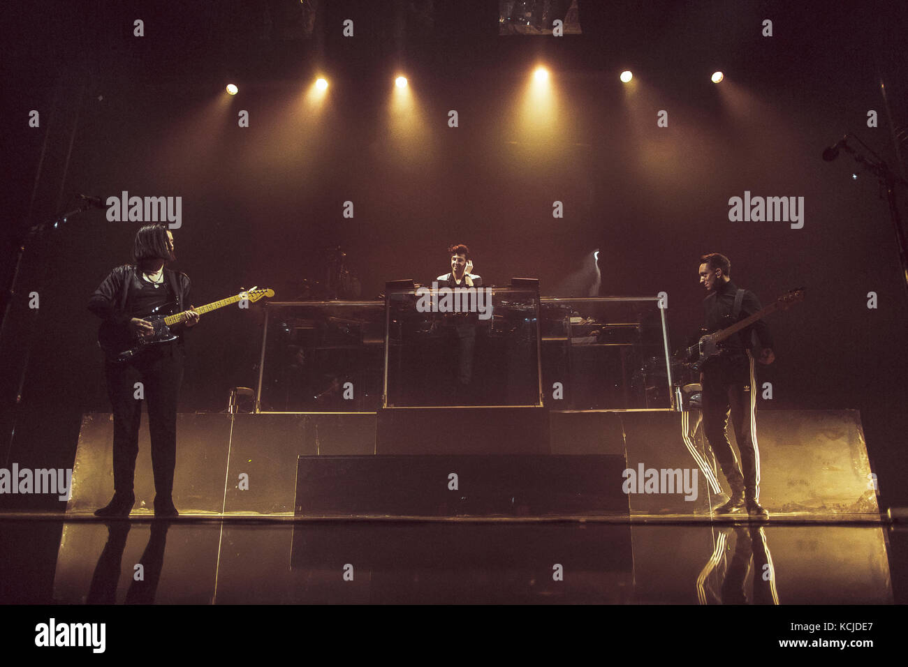 The English indie electronica band The xx performs a live concert at ...
