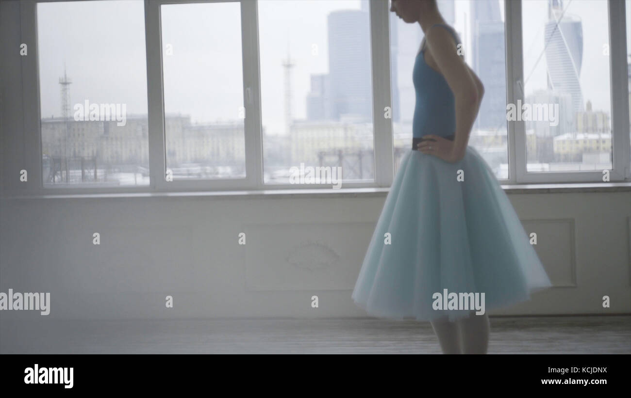 Professional ballet dancer have a rest. Tired ballerina restores ...