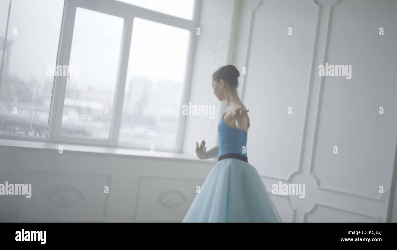 Professional ballet dancer have a rest. Tired ballerina restores ...