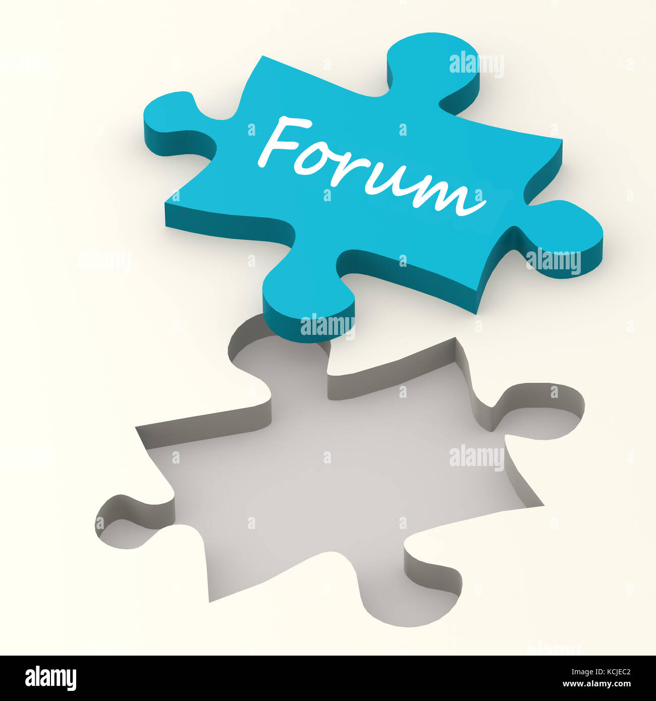 Forum blue puzzle image with hi-res rendered artwork that could be used ...
