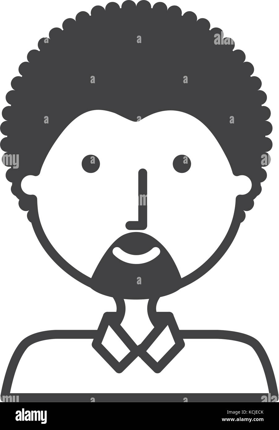 man afro hairstyle vector illustration Stock Vector Image & Art - Alamy