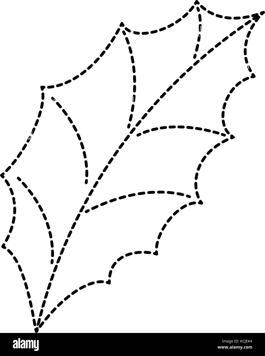 leaf christmas decoration icon Stock Vector Image & Art - Alamy