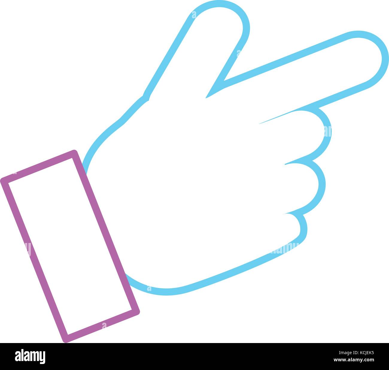 hand vector illustration Stock Vector Image & Art - Alamy
