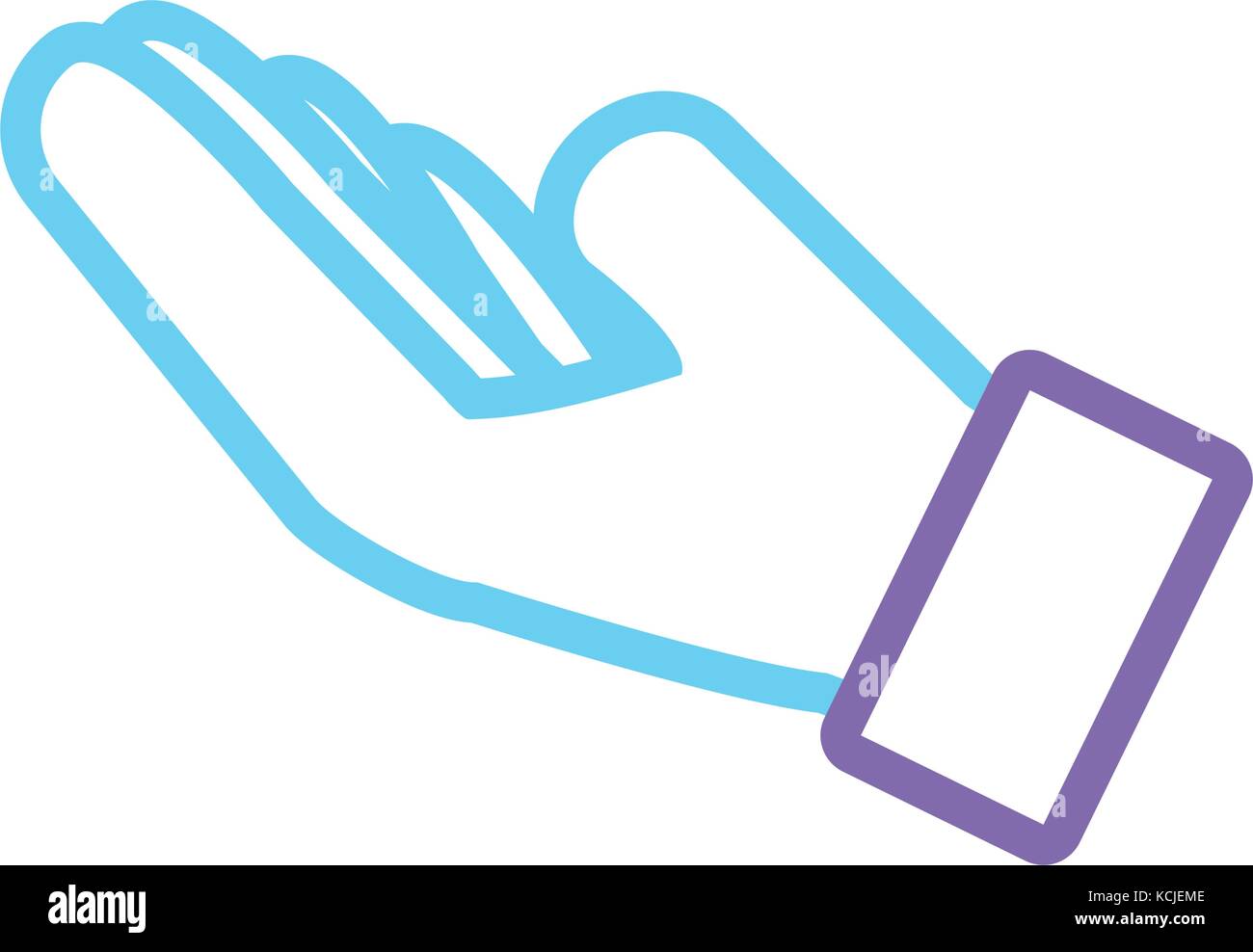 hand vector illustration Stock Vector Image & Art - Alamy