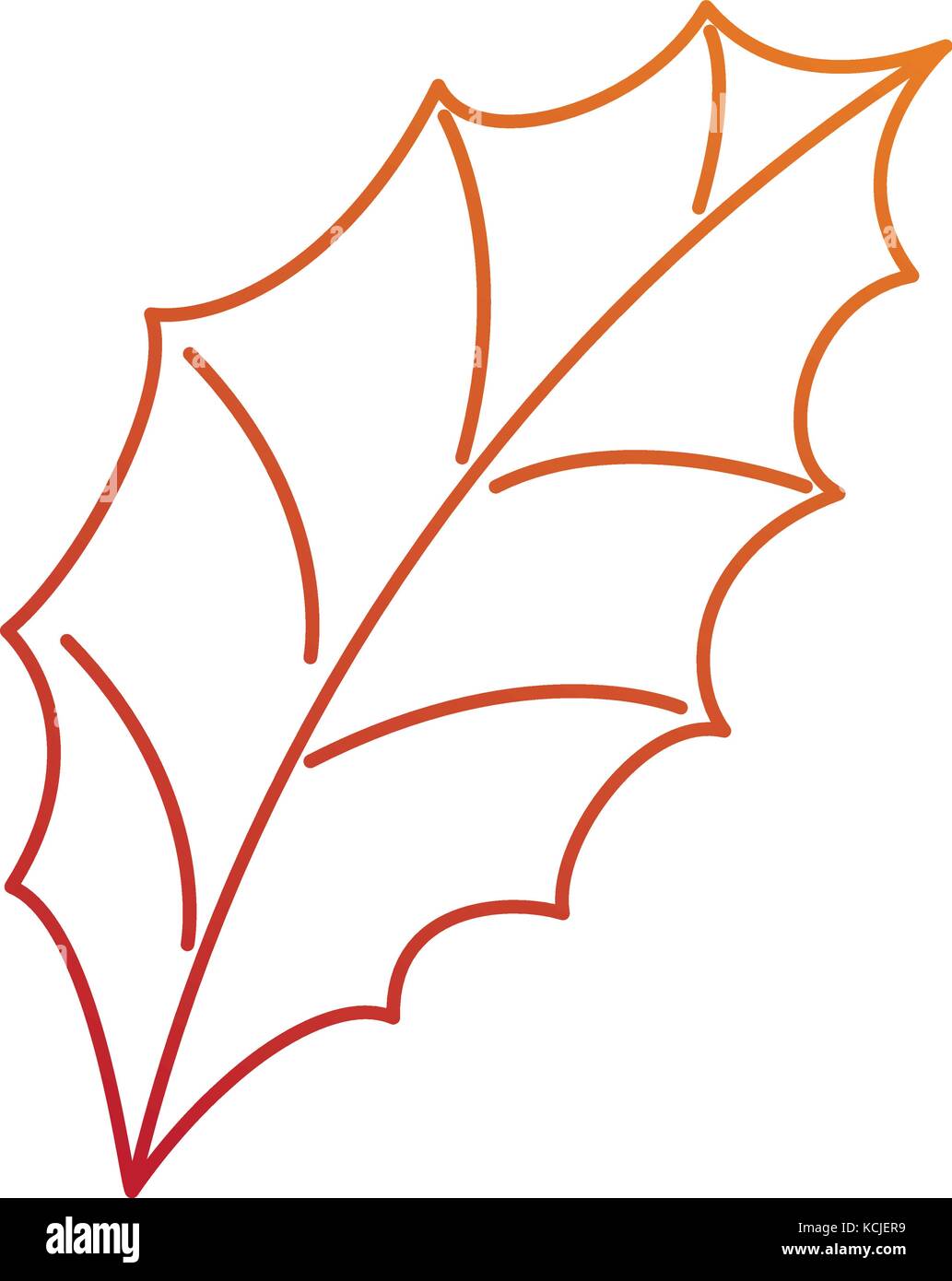 leaf christmas decoration icon Stock Vector Image & Art - Alamy