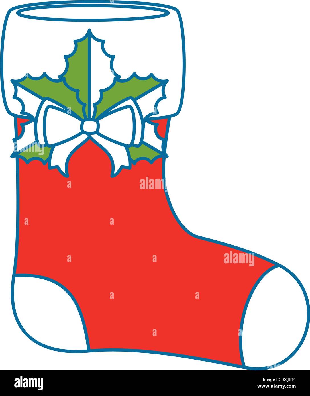 merry christmas socks decorative Stock Vector Image & Art - Alamy