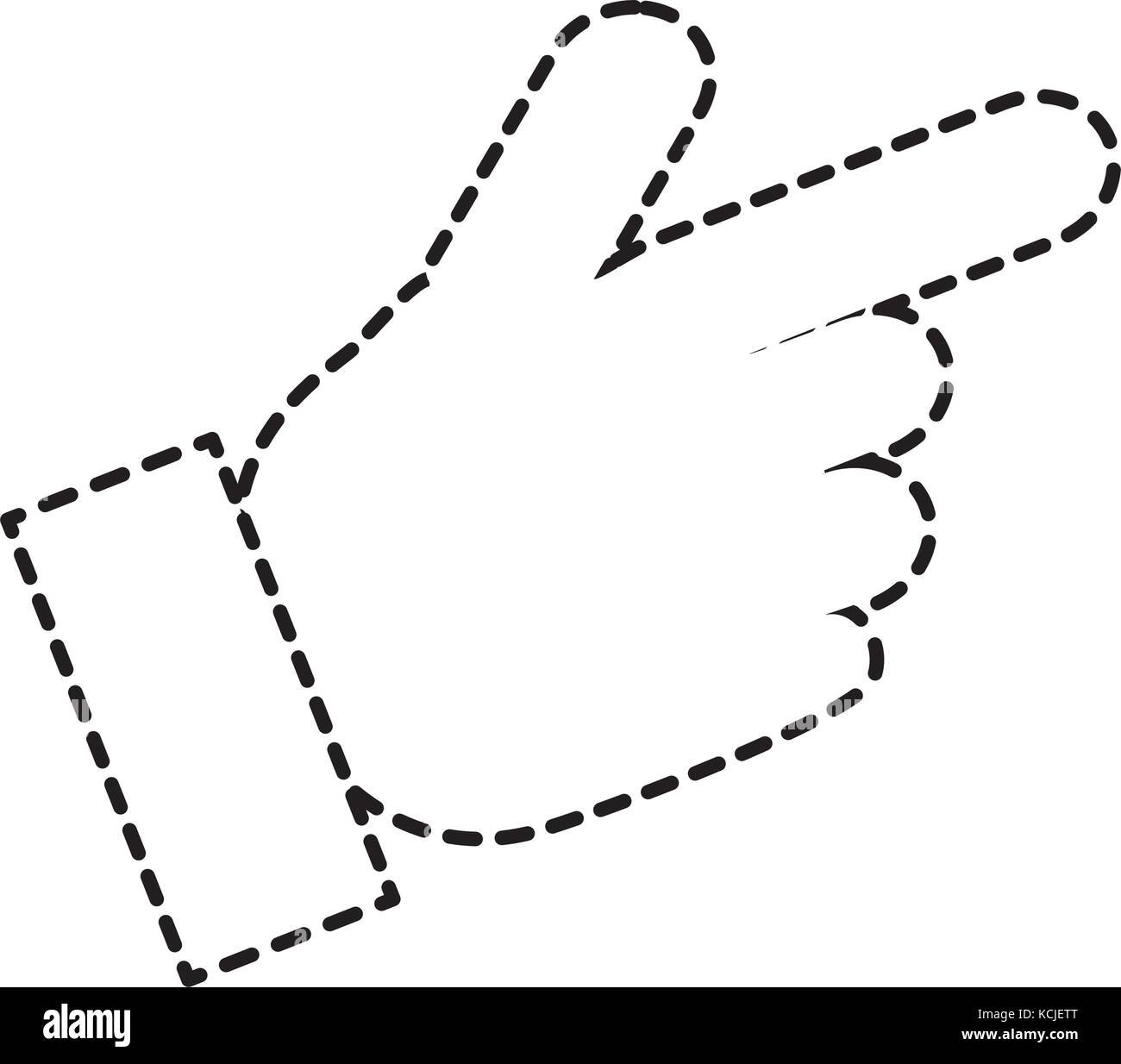 hand vector illustration Stock Vector Image & Art - Alamy