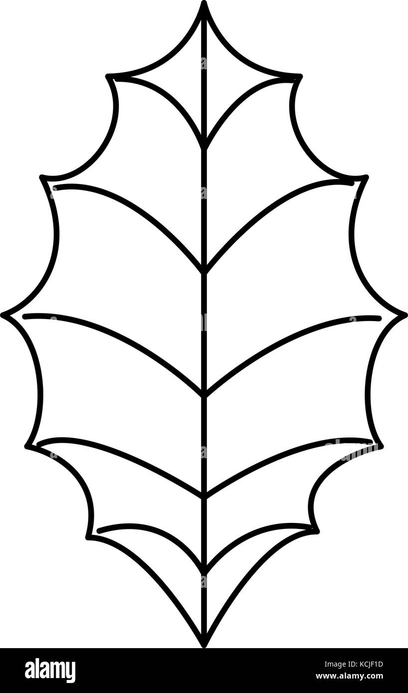 leaf christmas decoration icon Stock Vector Image & Art - Alamy