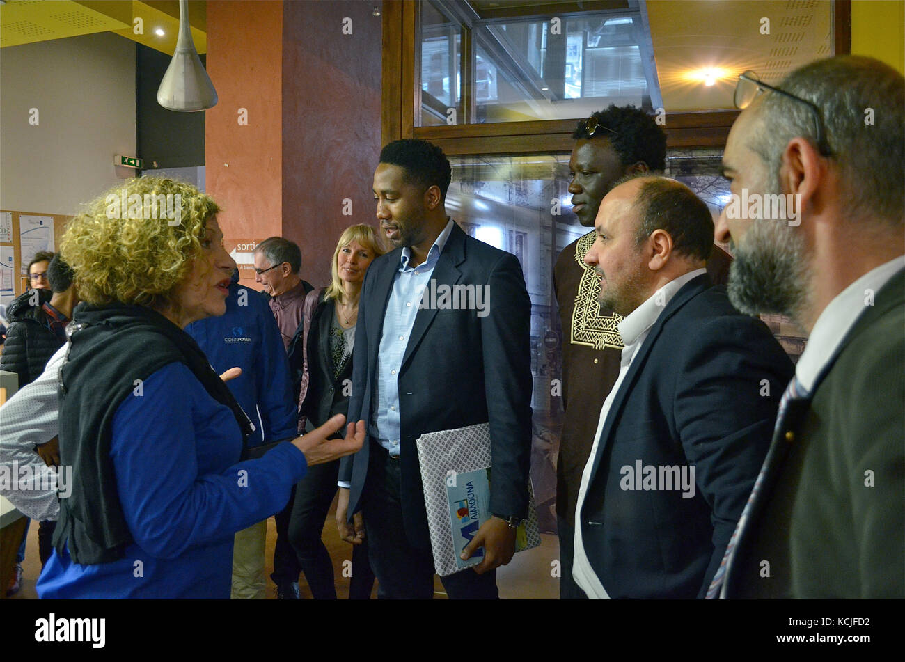 Mdaba Mandela, grandson of Nelson Mandela, pays visit to Lyon, France ...