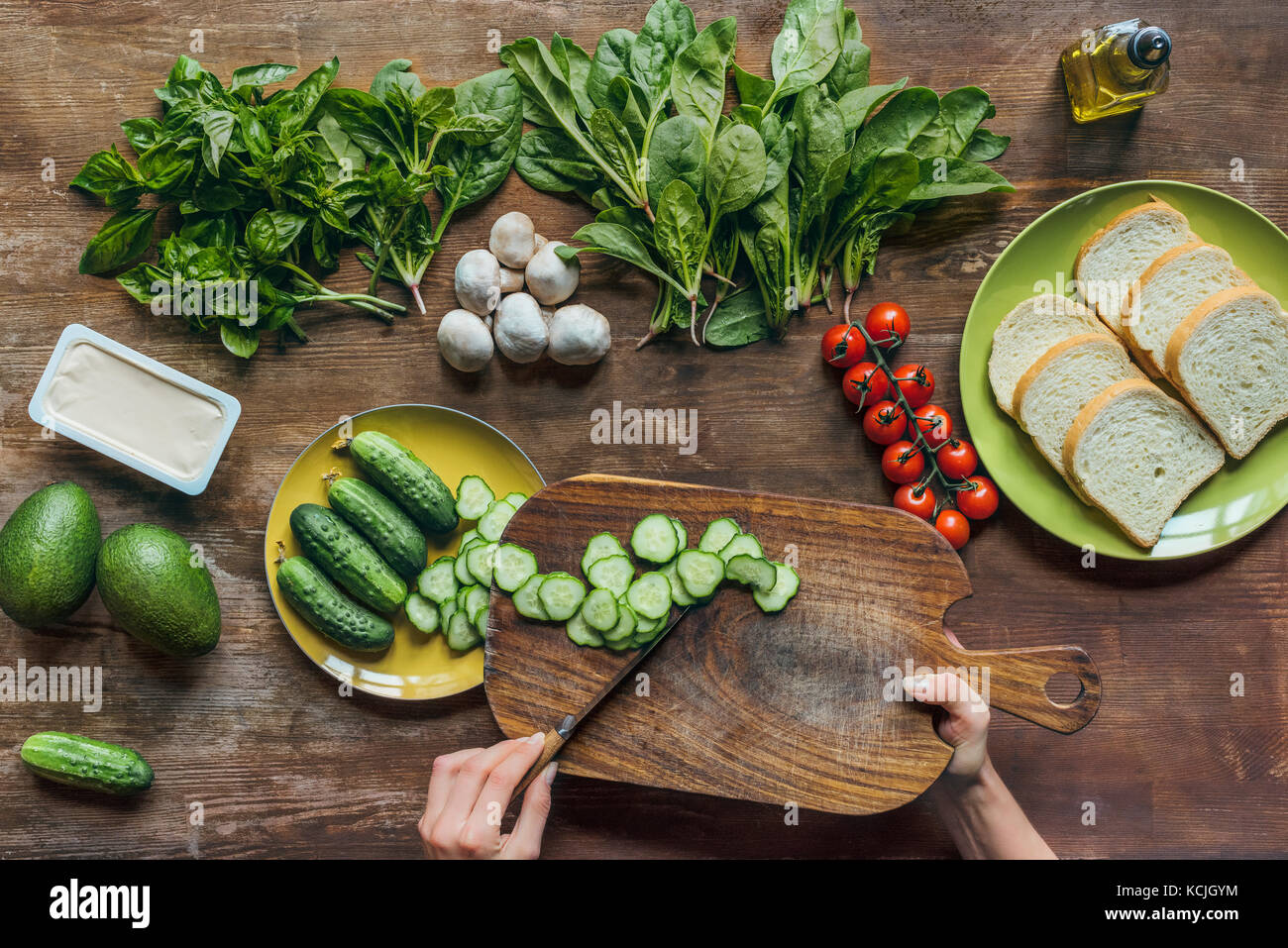 woman preparing healthy breakfast Stock Photo - Alamy