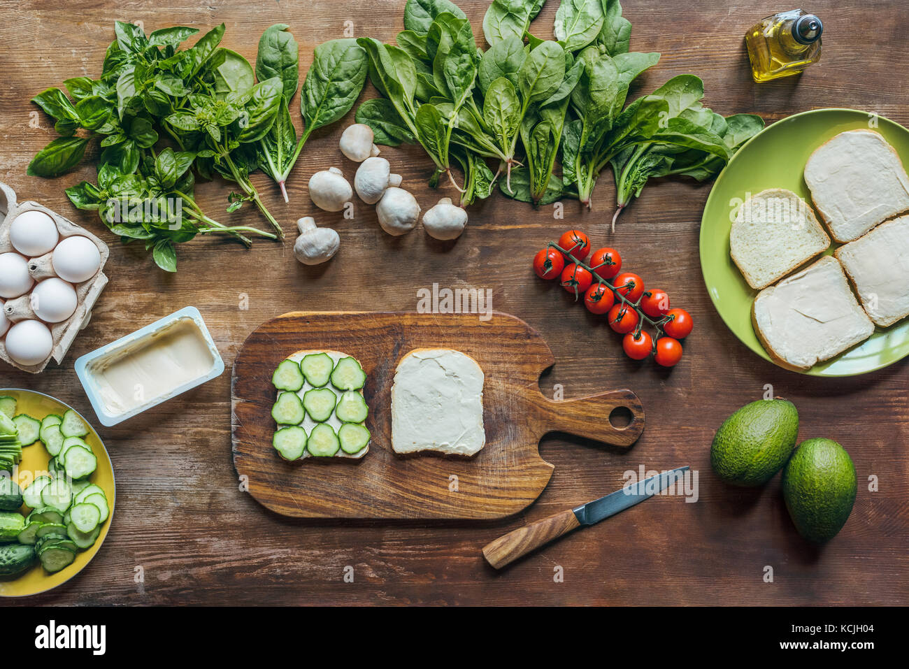 ingredients for cooking breakfast Stock Photo - Alamy