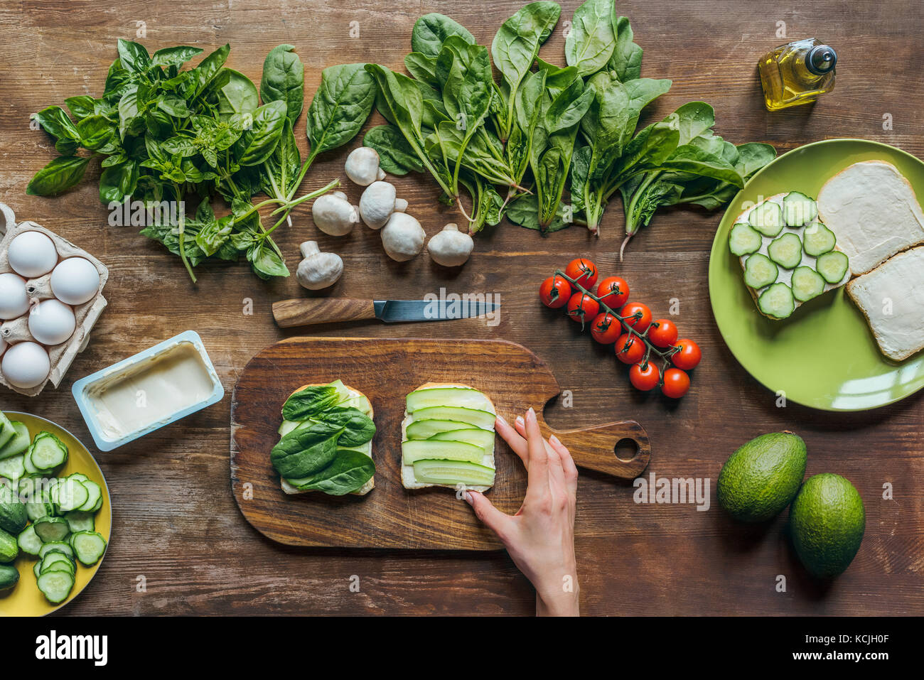 fresh toasts for breakfast Stock Photo - Alamy