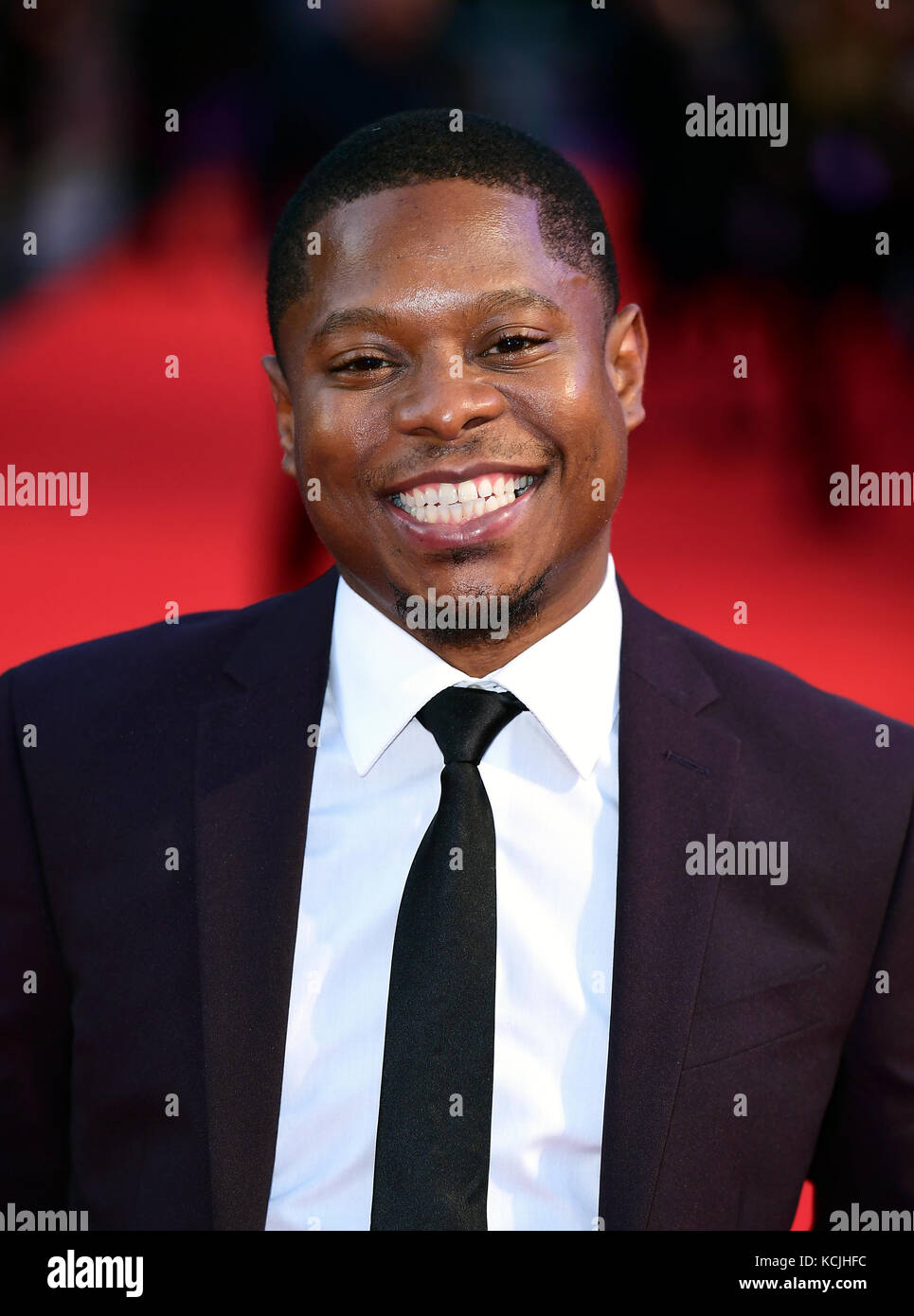 Jason Mitchell attending the Premiere of Mudbound as part of the BFI ...