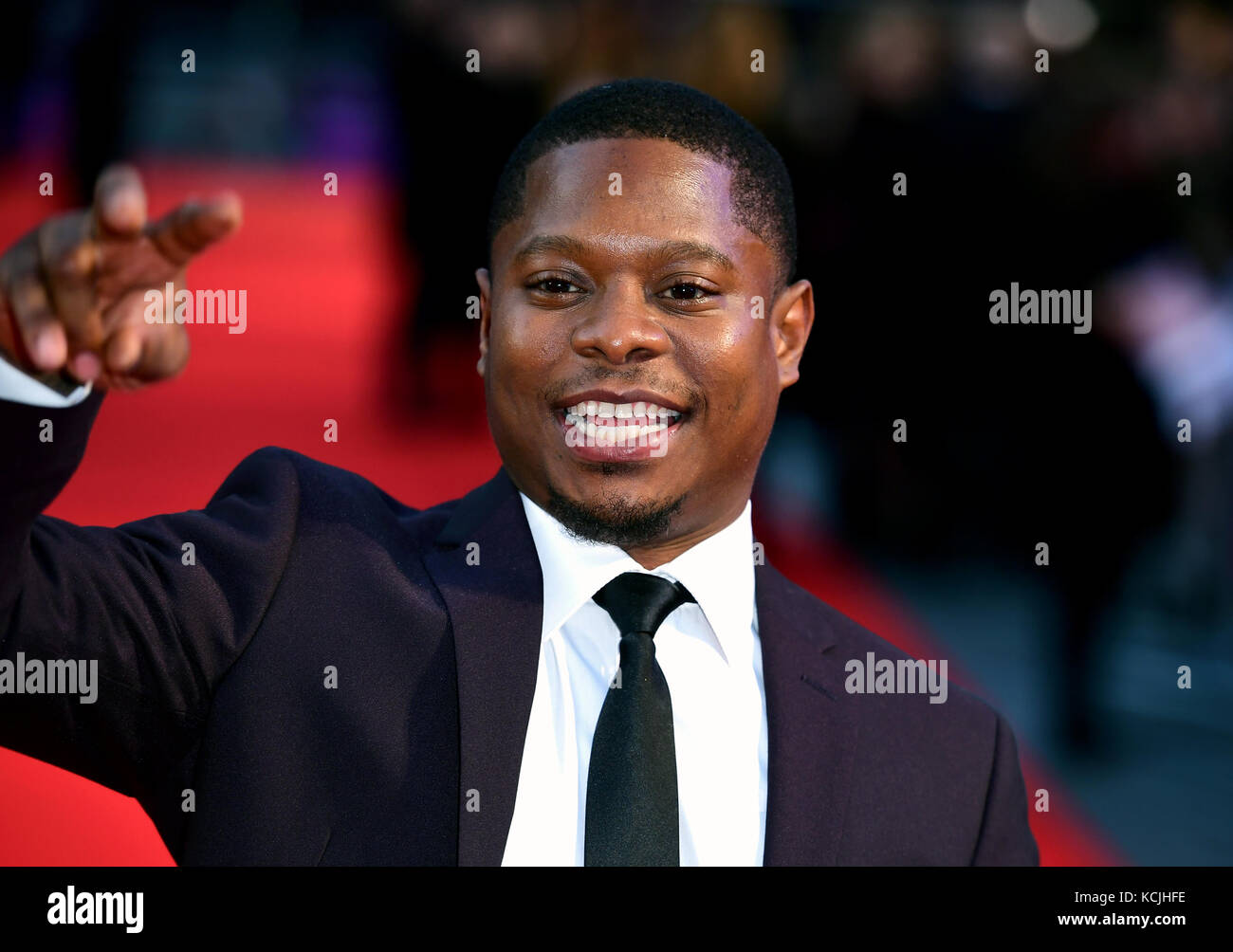 Jason Mitchell attending the Premiere of Mudbound as part of the BFI ...